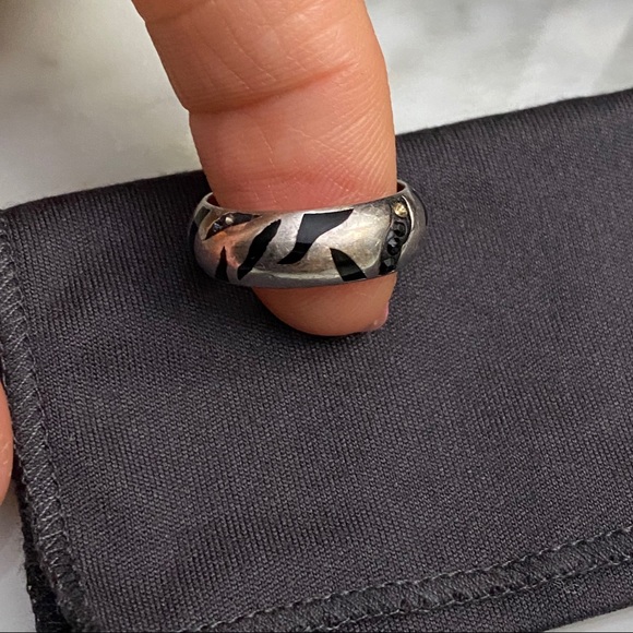 Emporio Armani | Jewelry | Emporio Armani Silver Zebra Ring | Poshmark